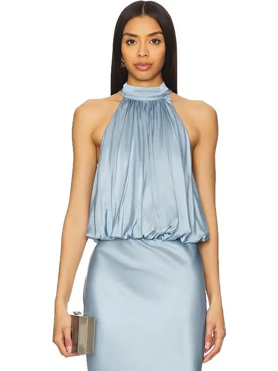 House Of Harlow 1960 Charlene Top - Smoky Blue