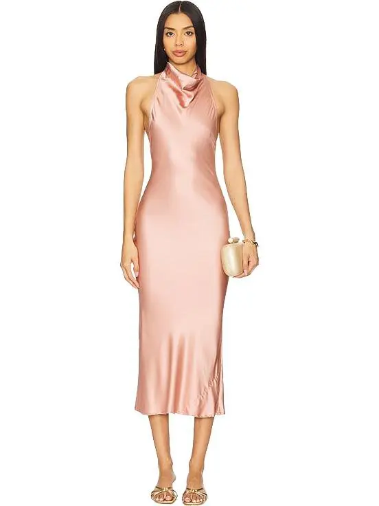 House Of Harlow 1960 X Charlene Midi Dress - Dusty Pink