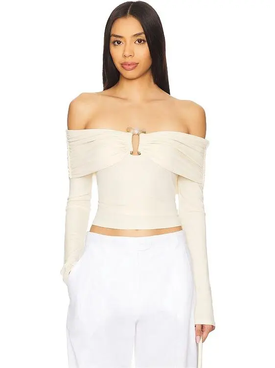 House Of Harlow 1960 X Bentley Top - Cloud White