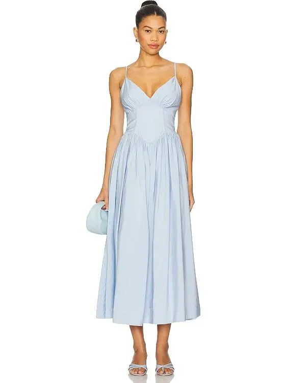 NICHOLAS Becker Midi Dress - Sky