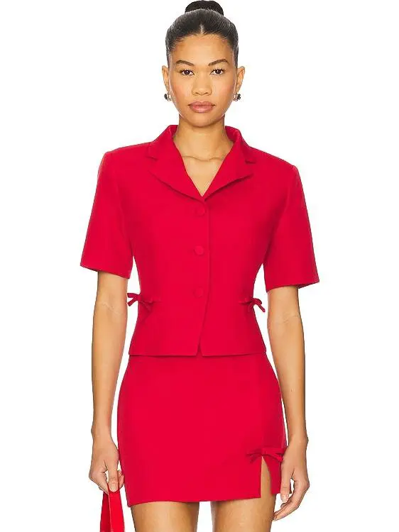 Astr The Label Sophie Blazer - Red