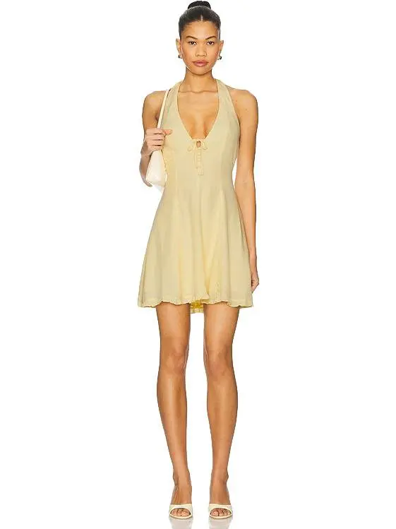 Majorelle Kaylor Mini Dress - Baby Yellow