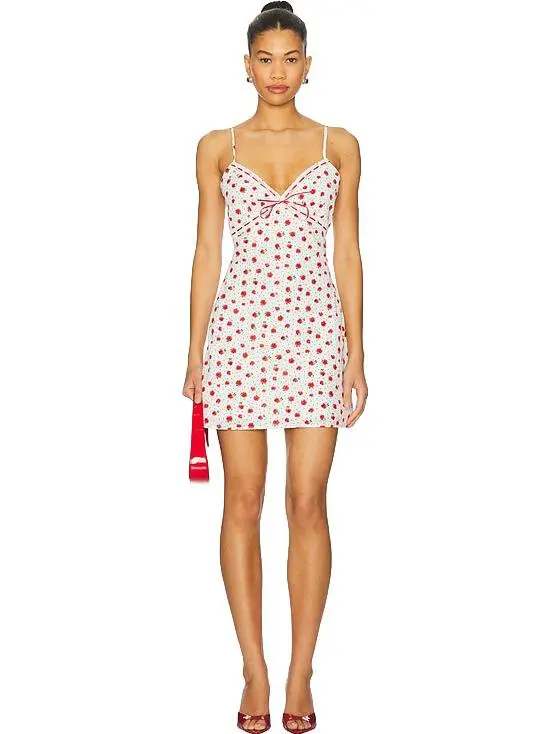 MORE TO COME Clemence Mini Dress - Red Floral