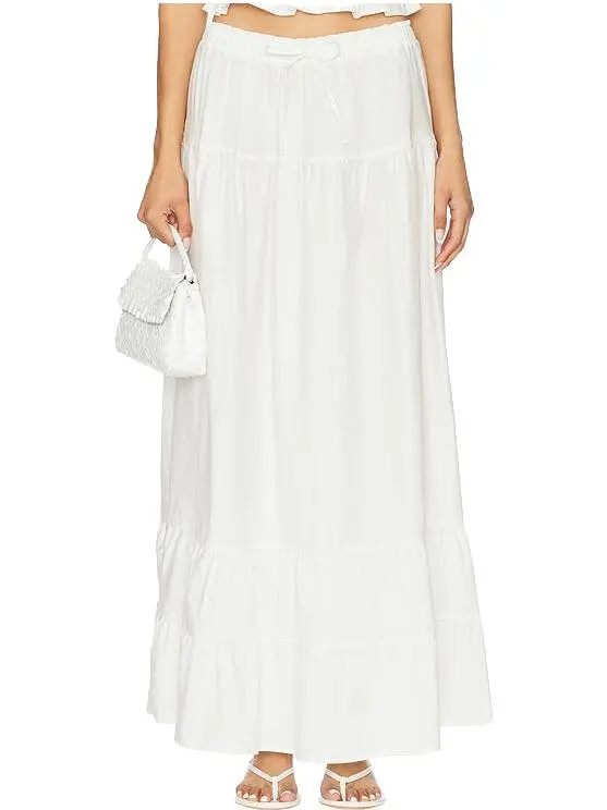 Peixoto Riley Maxi Skirt - White