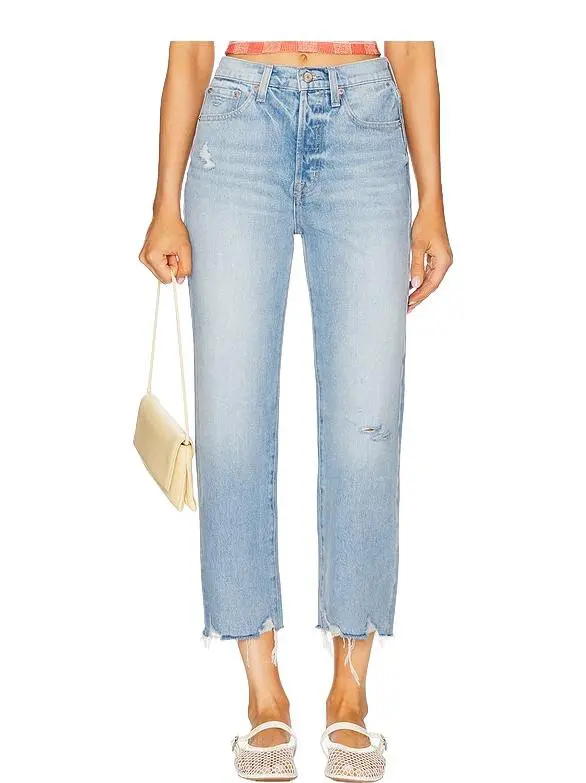PISTOLA Cassie Crop Jeans - Blue