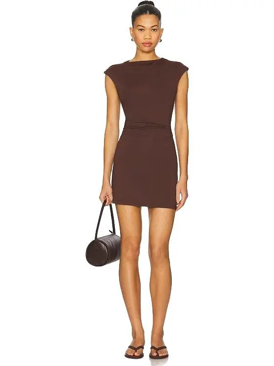 SNDYS. Gabby Mini Dress - Brown