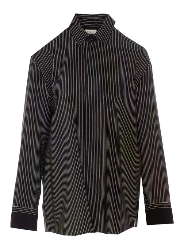 Saint Laurent Striped Shirt - Black
