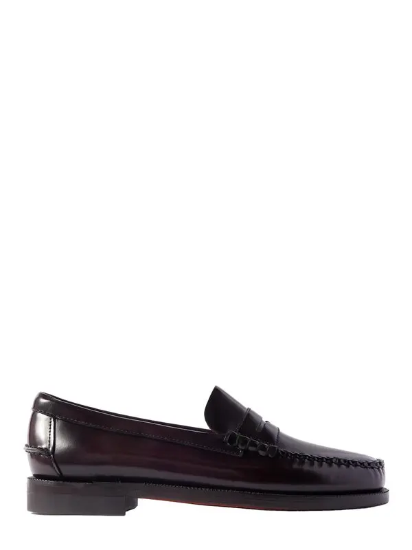 SEBAGO Classic Dan Leather Penny Loafers - Burgundy