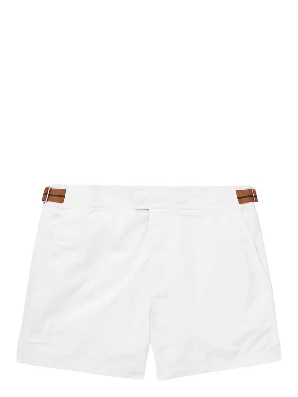 Zegna Rio Straight-leg Mid-length Swim Shorts - White