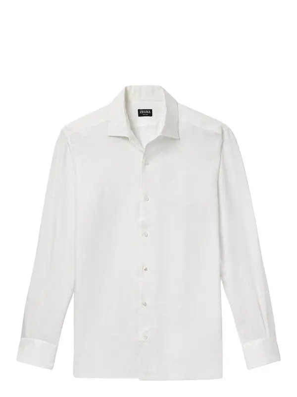 Zegna Oasi Linen Shirt - White