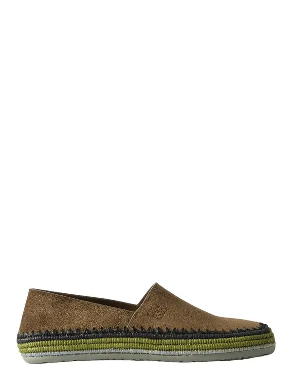 Loewe Paula's Ibiza Suede Espadrilles - Brown