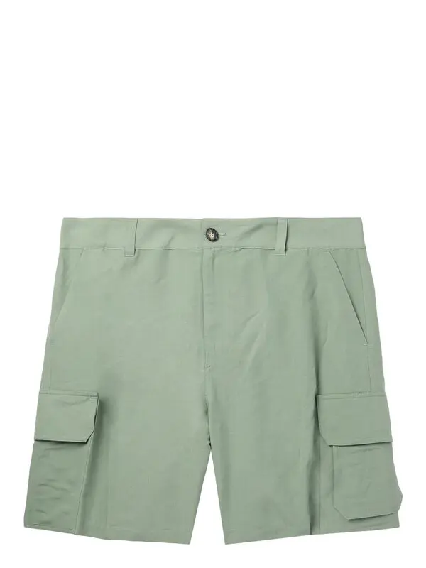 Loewe Paula's Ibiza Straight-leg Canvas Shorts - Green