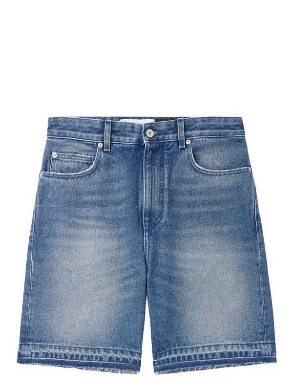 Loewe Paula's Ibiza Straight-leg Denim Shorts - Neutrals