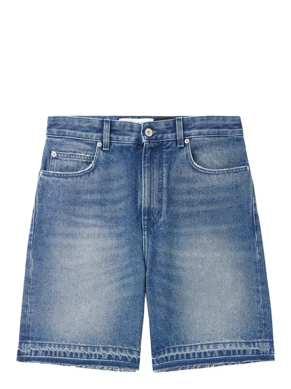 Loewe Paula's Ibiza Straight-leg Denim Shorts - Neutrals