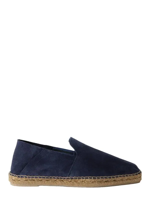 CastaÑer Parker Collapsible-heel Suede Espadrilles - Blue