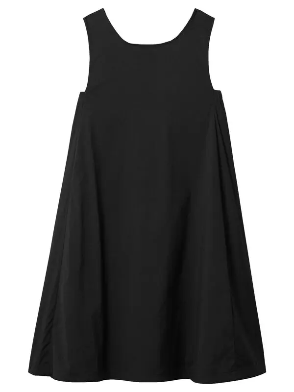 Max Mara Campale Cotton-blend Poplin Mini Dress - Black