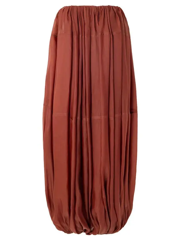 FERRAGAMO Strapless Jersey Gown - Red