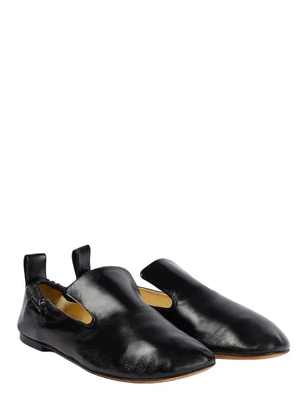Proenza Schouler Glove Leather Flats - Black