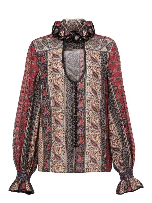 Valentino Garavani Paisley Cotton Muslin Blouse - Multicoloured