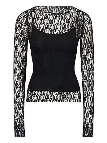 Dissh Lizzie Boat-neck Woven Top - Black