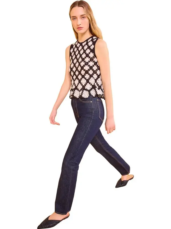 Ulla Johnson Crochet Peplum Top - Ephedra