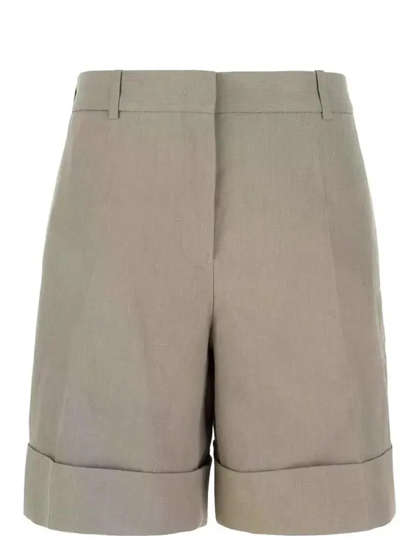 JIL SANDER Linen Shorts - Grey
