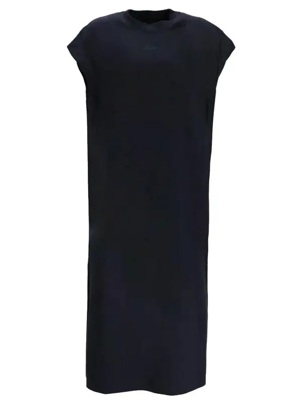 Hugo Boss Crew-neck Midi Dress - Black