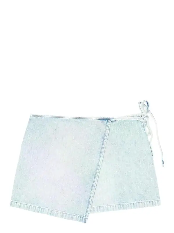 DIESEL® De-lem Mini Wrap Skirt - Blue