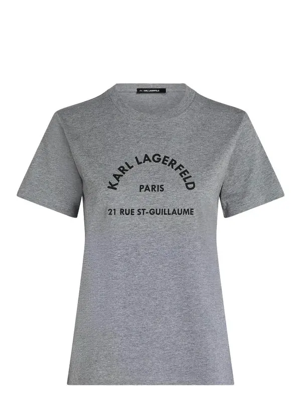 Karl Lagerfeld Rue St-guillaume T-shirt - Grey