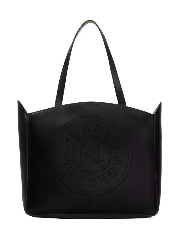 Karl Lagerfeld K/circle Zip Tote Bag - Black
