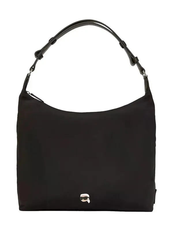 Karl Lagerfeld Ikon Pin Shoulder Bag - Black