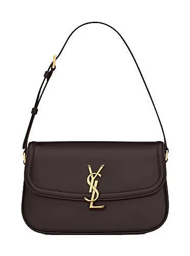 Saint Laurent Solferino Medium Shoulder Bag - Chicory Coffe