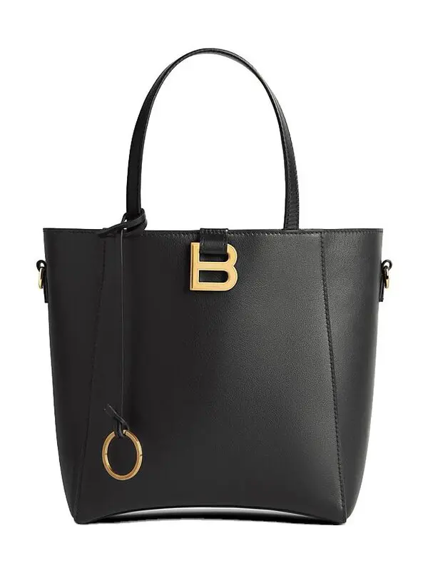 Balenciaga Hourglass Soft Tote Bag - Black
