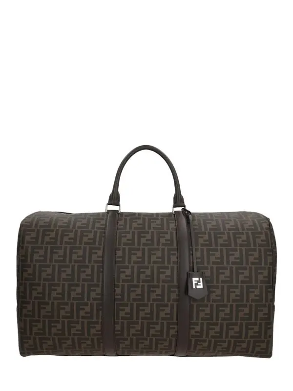 Fendi Ff Motif Duffle Bag - Tobacco Brown+black