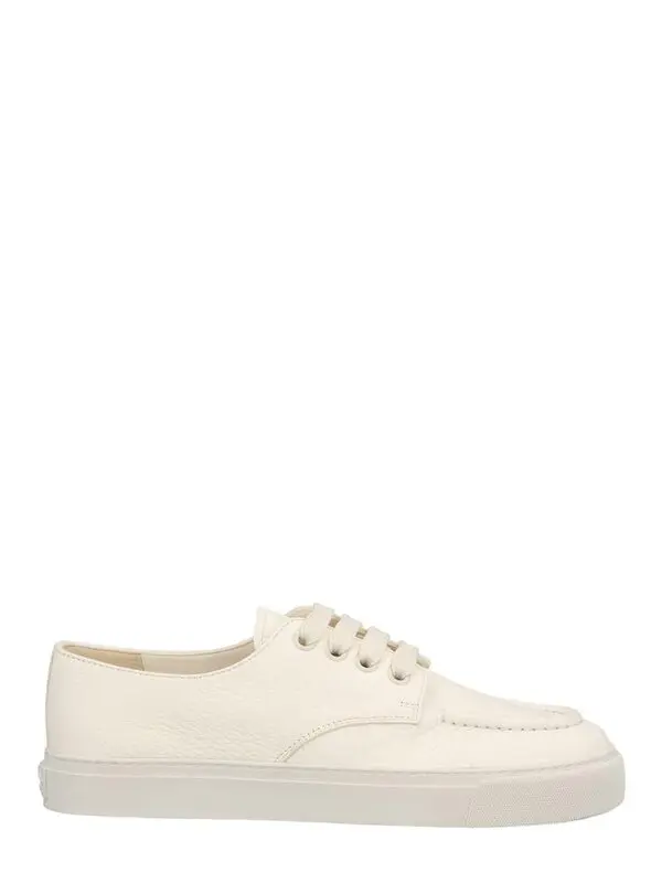 Prada Low-top Leather Sneakers - Beige