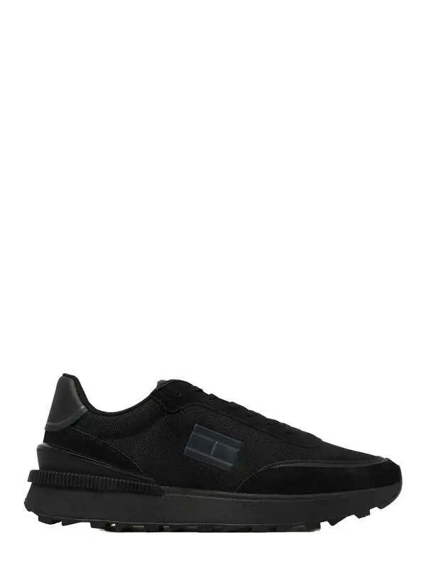 Tommy Hilfiger Logo-patch Sneakers - Black
