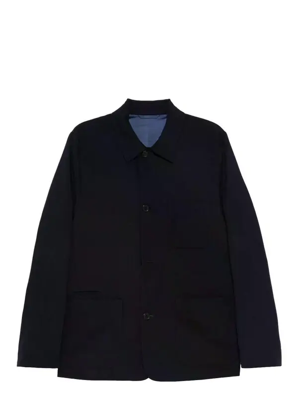 Paul Smith Wool Shirt Jacket - Blue