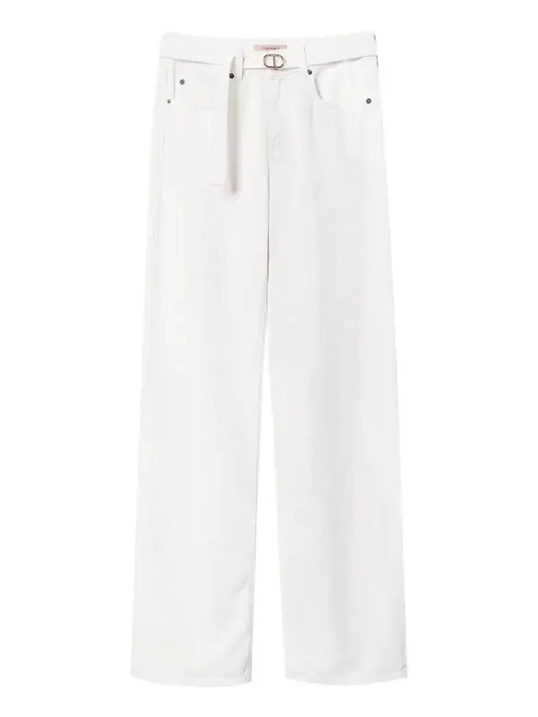 TWINSET Wide-leg Jeans - White