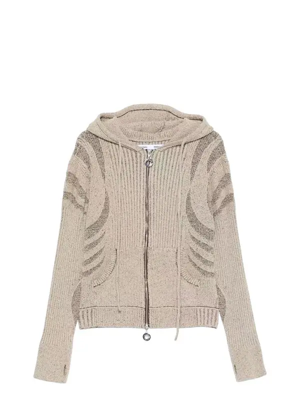 CHARLIE CONSTANTINOU Knit Zip Hoodie - Neutrals