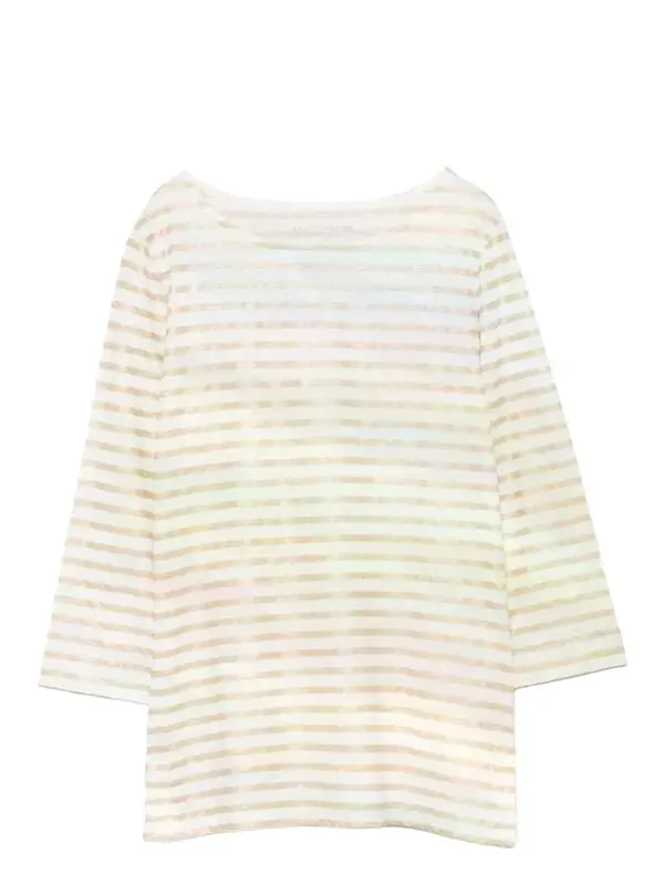 Majestic Filatures Striped T-shirt - Gold