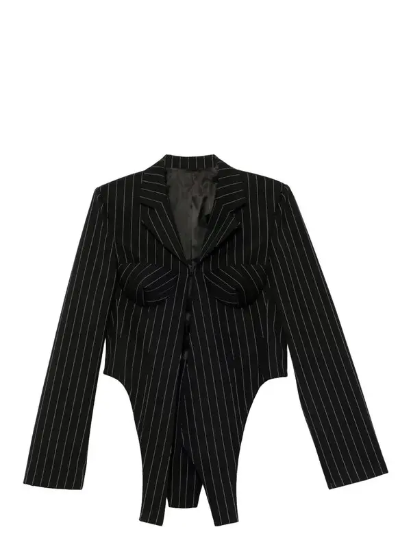 Jean Paul Gaultier Corset Blazer - Black