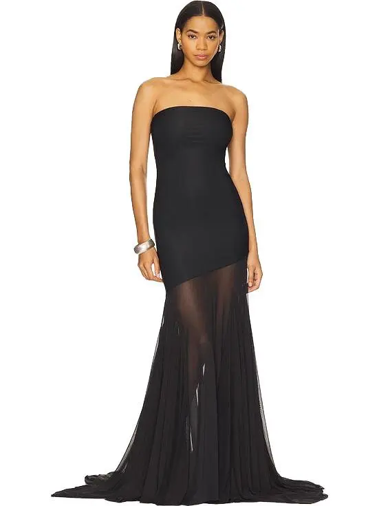 DEME BY GABRIELLA X Revolve Dahlia Gown - Black