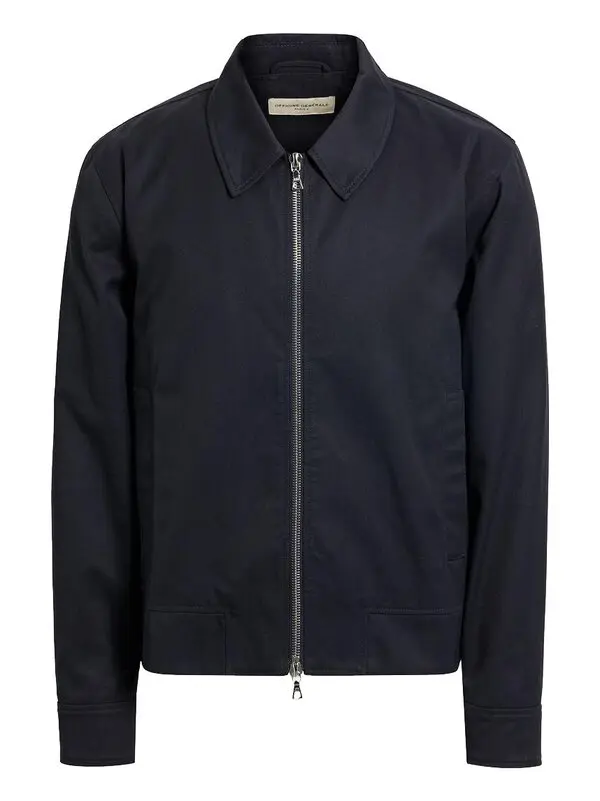 Officine Générale Marlin Twill Bomber Jacket - Midnight Blue