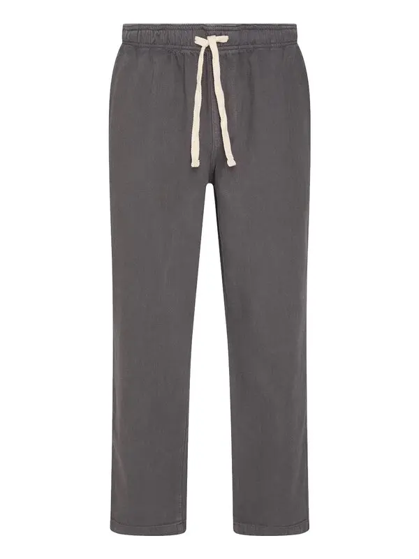 FRAME Cotton Drawstring Pants - Anthracite