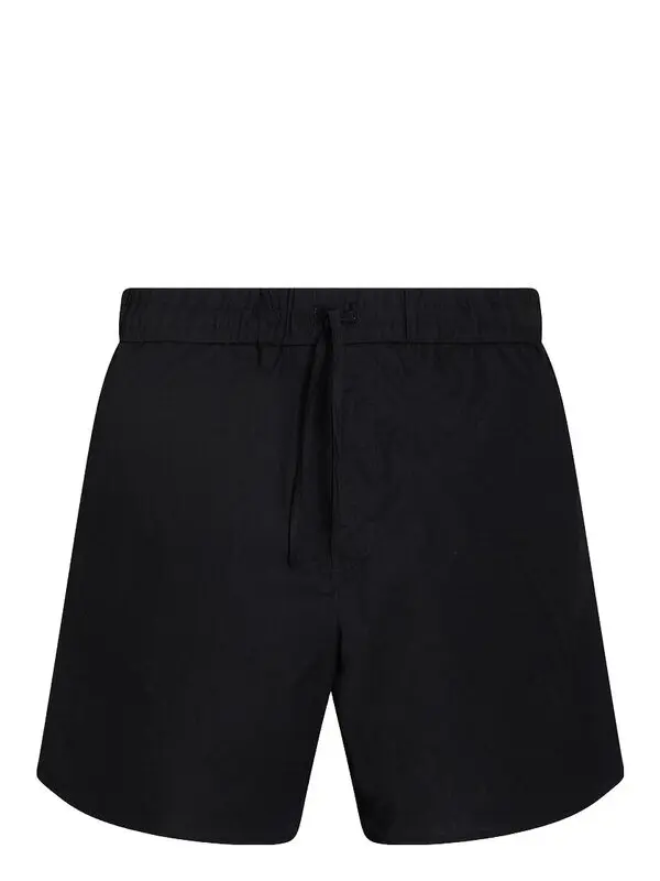 Officine Générale Dony Cotton-poplin Shorts - Black
