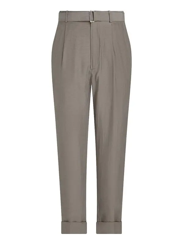 Officine Générale Hugo Tapered Lyocell Pants - Stone