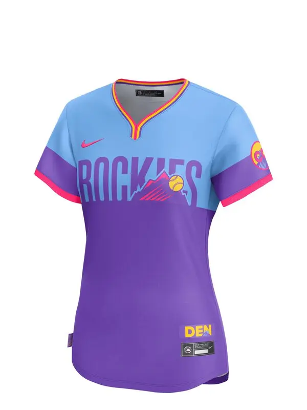 Nike Colorado Rockies City Connect Dri-fit Adv Mlb Limited Jersey - Purple