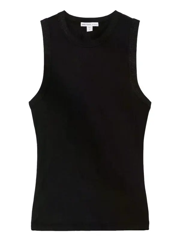 JAMES PERSE Ribbed Tank Top - Black