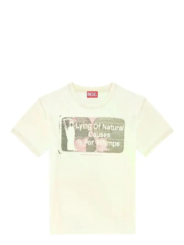 DIESEL T-norm-t2 Graphic-print T-shirt - Neutrals