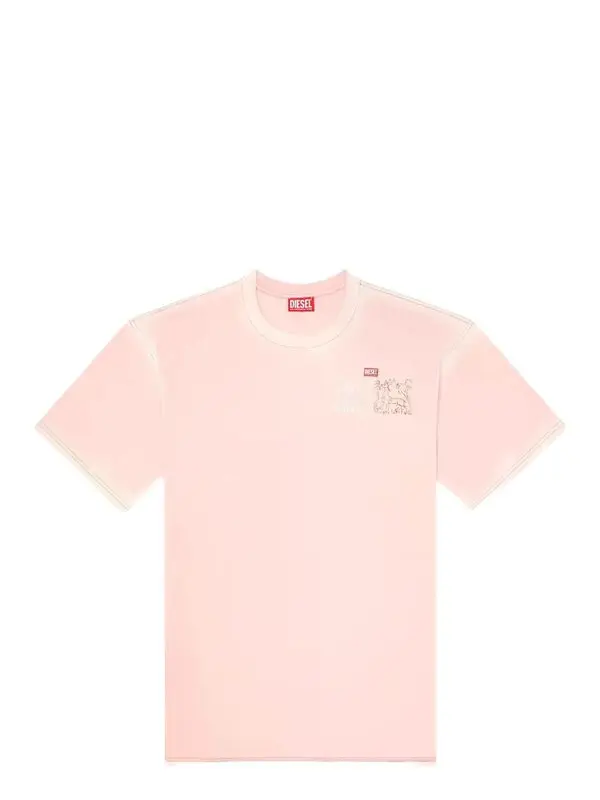 DIESEL® T-boxt-t10 Graphic-print T-shirt - 37za Pink